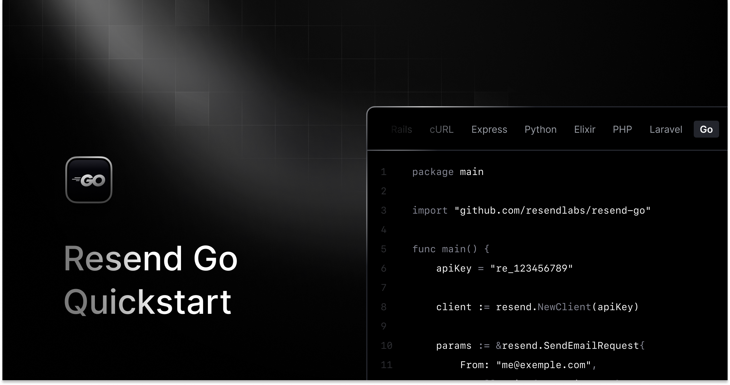 Send emails with Go - Resend