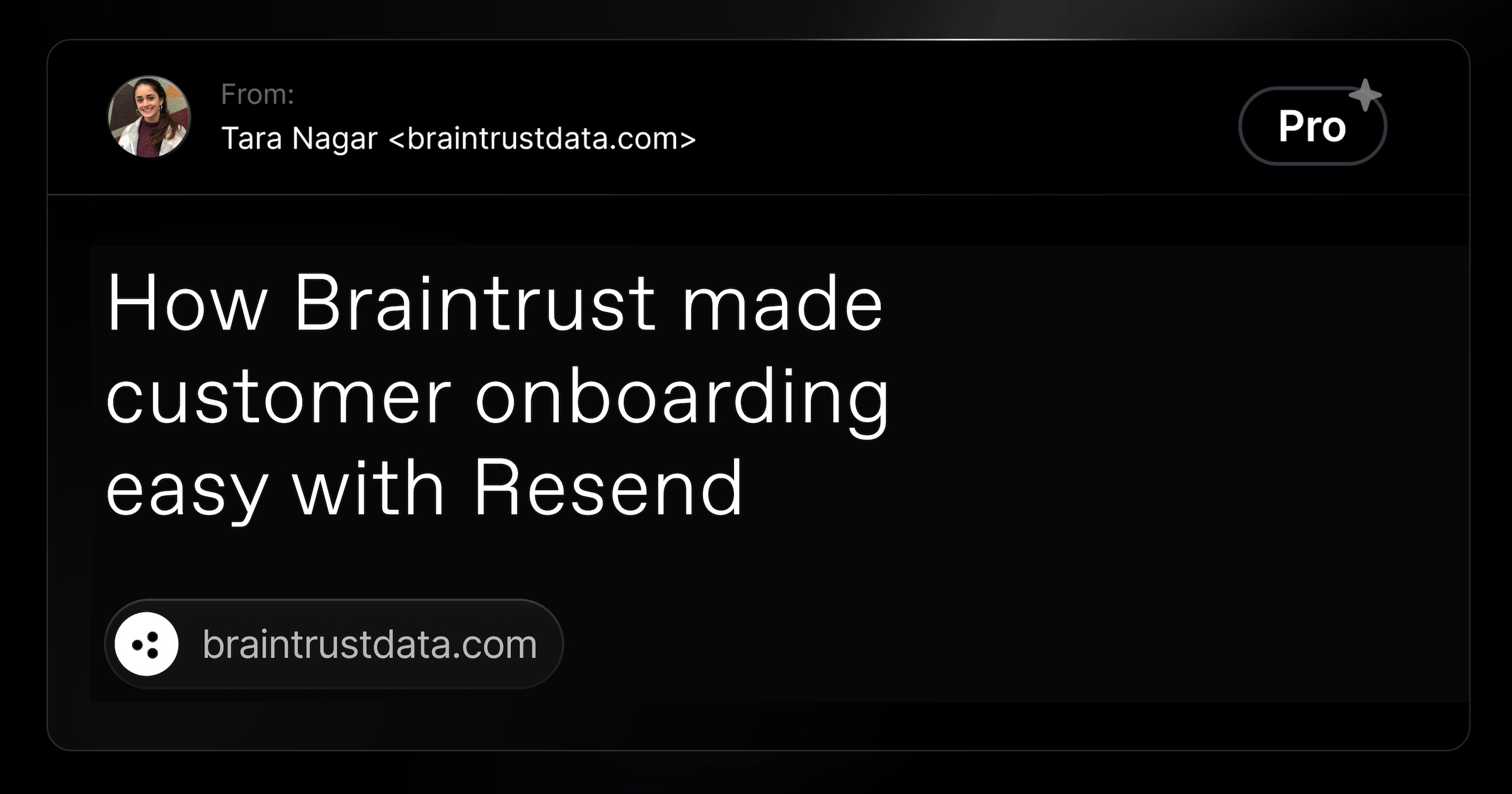 How Braintrust made customer onboarding easy with Resend · Resend