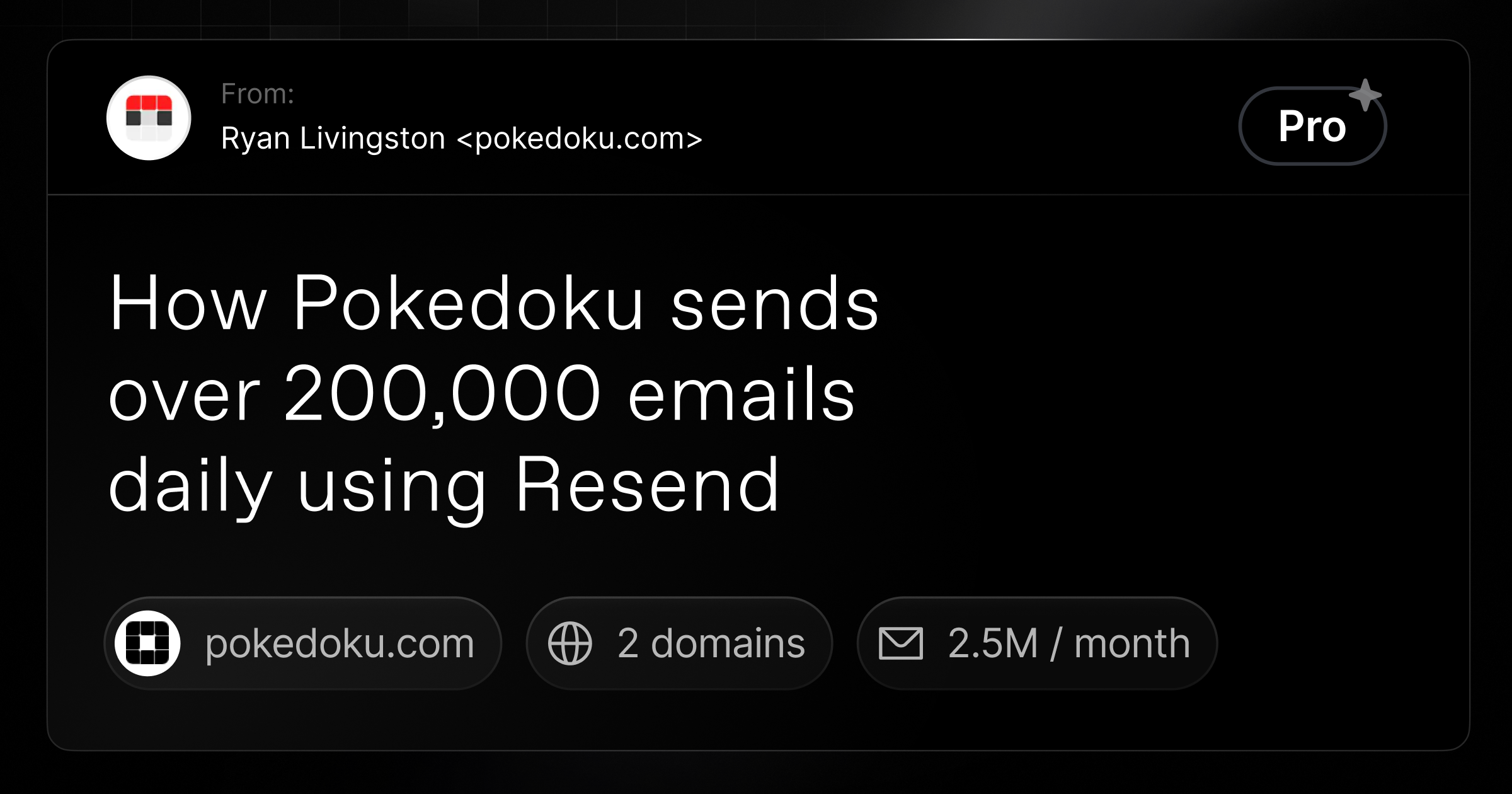 How Pokedoku sends over 200,000 emails daily using Resend · Resend