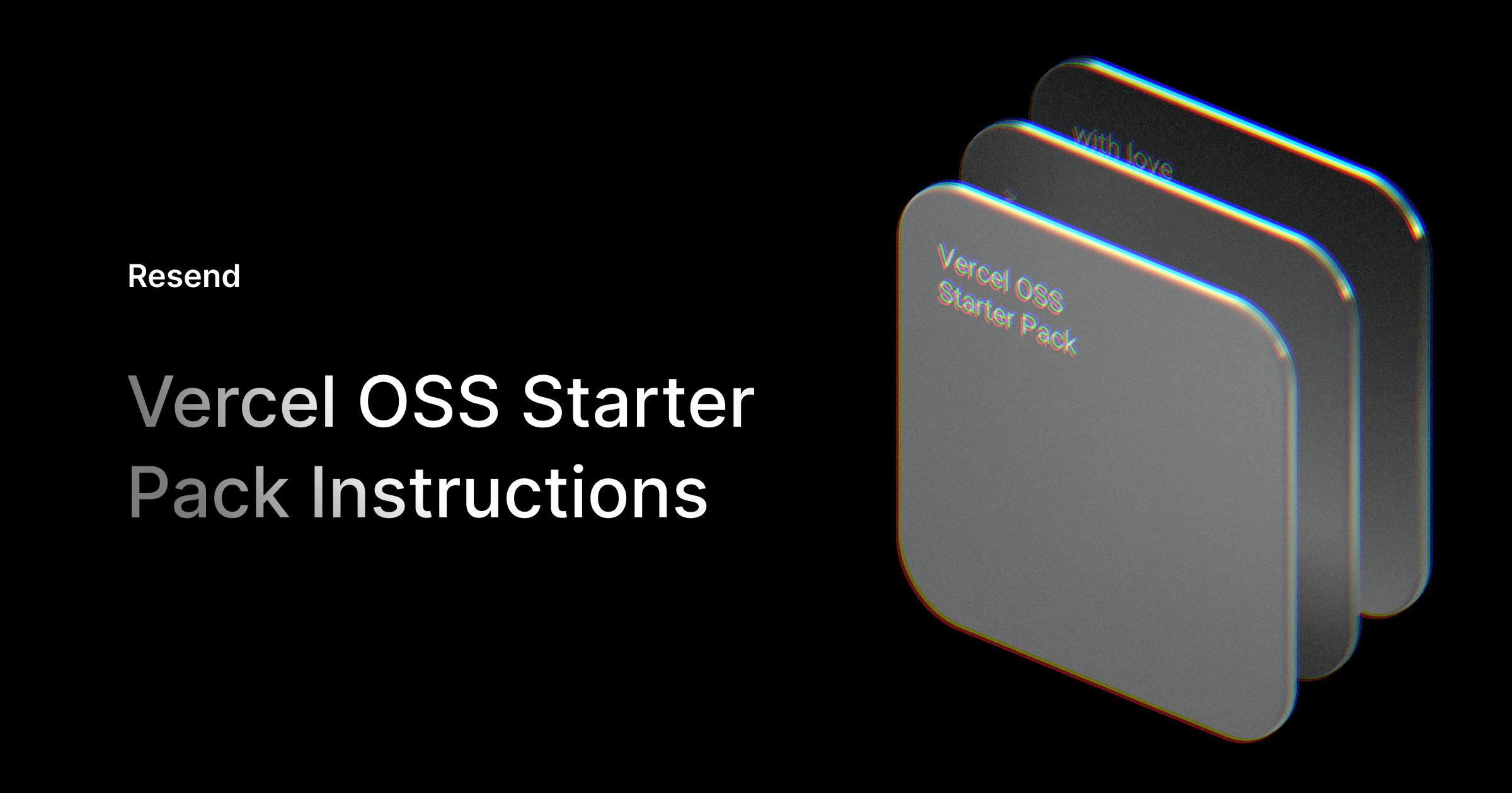 Vercel OSS Starter Pack · Resend